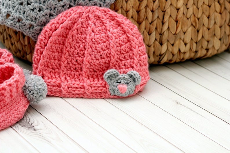 PDF Crochet Pattern Bear Newborn Gift Set Hat Booties and - Etsy