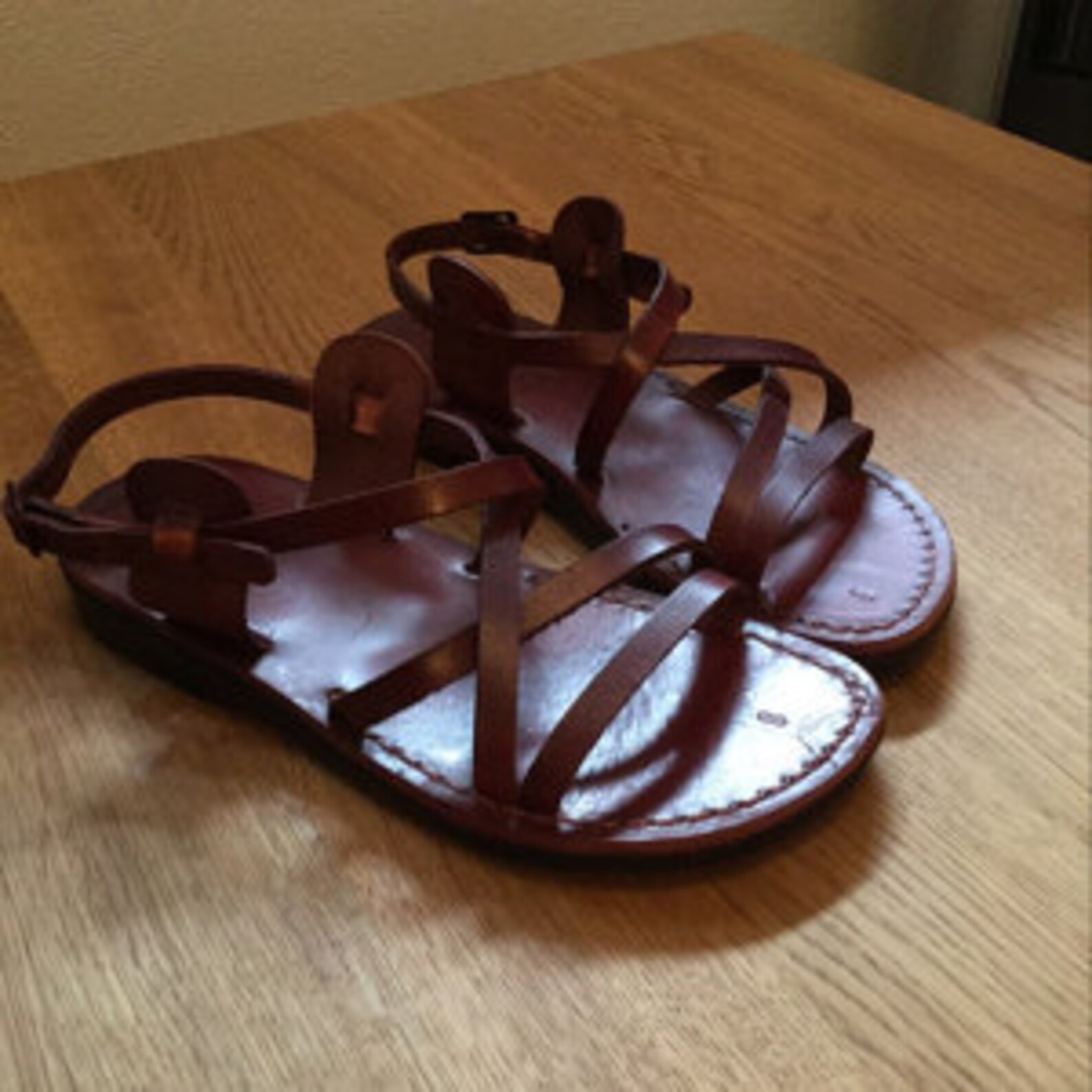 Brown Greek Style Sandals for Women and Men Ladies' - Etsy