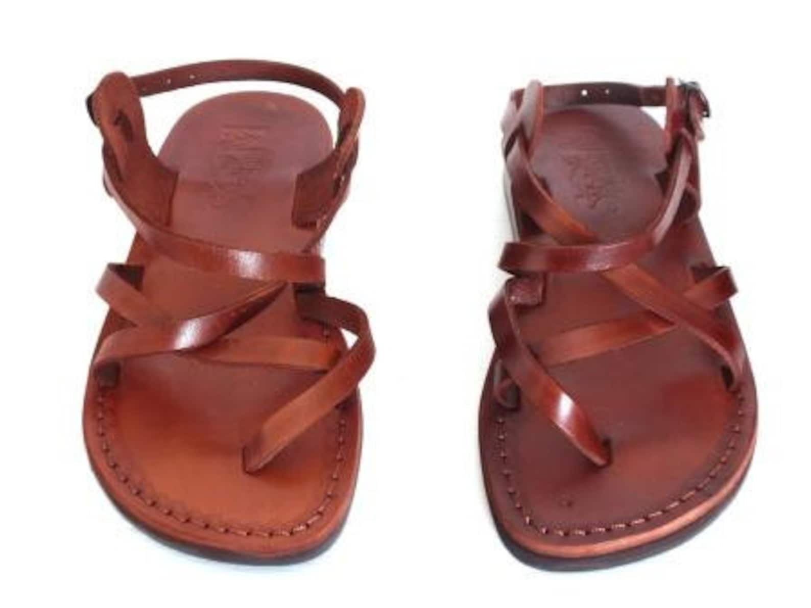 Brown Jesus Sandals for Ladies Women's Spartan Greek | Etsy