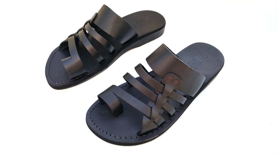 Tan Leather Jesus Sandals for Women and Men, YAHEL - Etsy