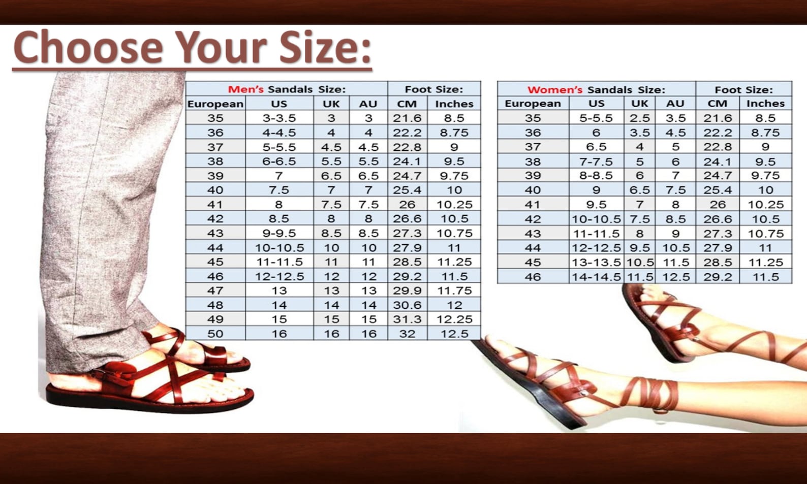 Brown Genuine Leather Sandals for Women Ladies Womens Shoes - Etsy