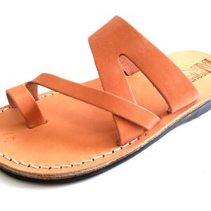 Blue Leather Jesus Sandals for Men and Women, JERICHO - Etsy