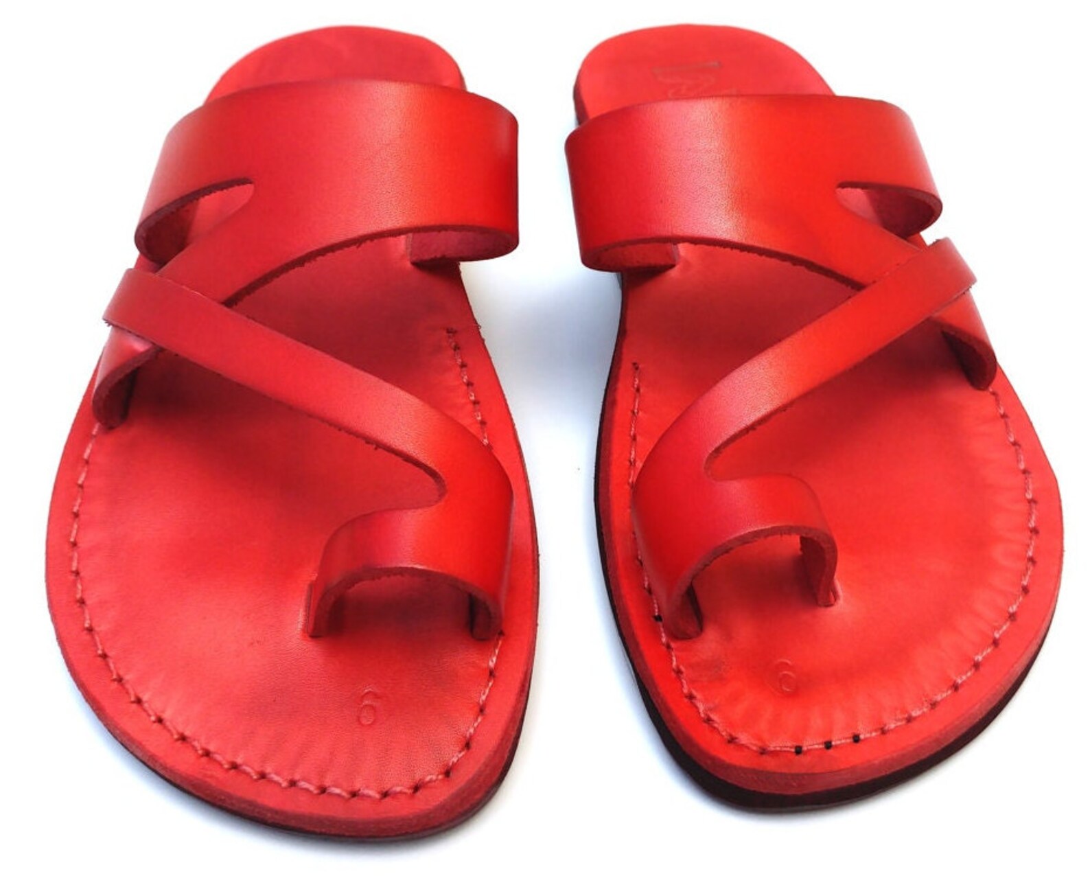 Yellow Greek Leather Sandals for Women and Men JERICHO - Etsy