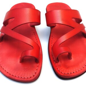 Yellow Greek Leather Sandals for Women and Men, JERICHO - Etsy