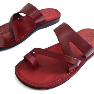 Black Leather Summer Sandals for Men and Women, JERICHO - Etsy