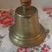 Large Colonial Brass Bell Vintage Brass Bell | Etsy