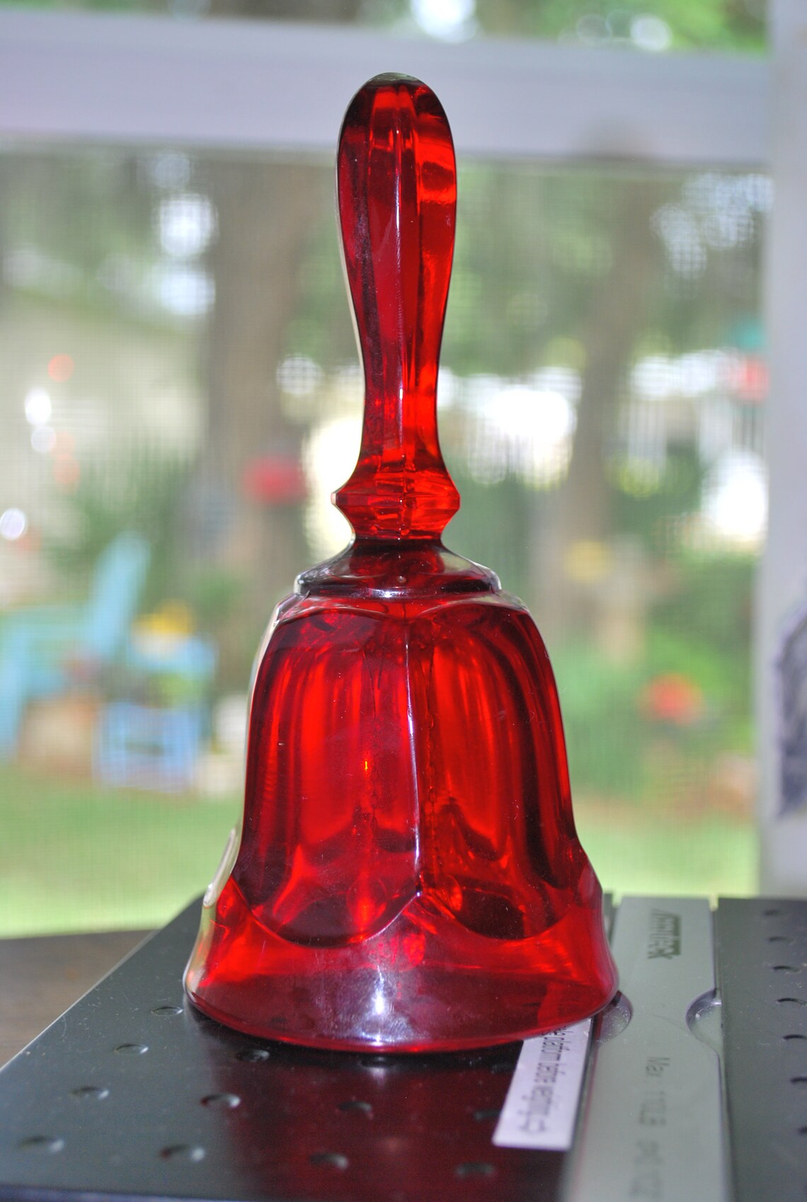 Stunning Amberina Bell Collectible Red Crystal Bell - Etsy