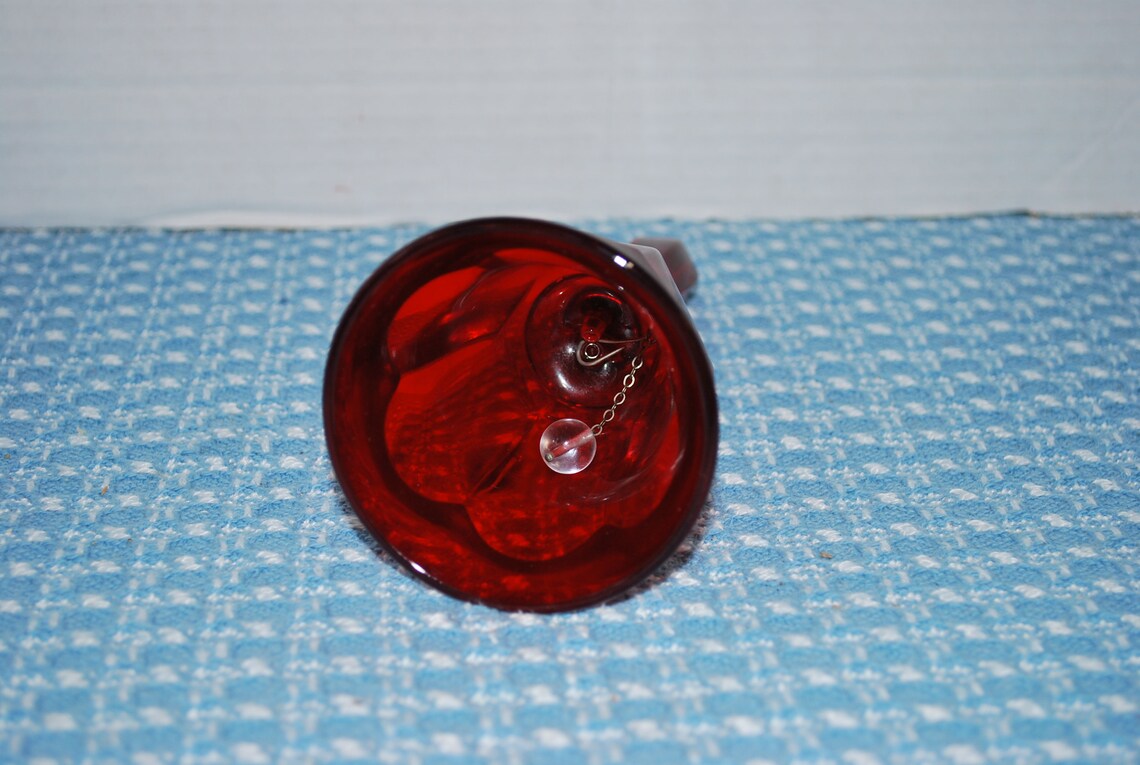 Stunning Amberina Bell Collectible Red Crystal Bell - Etsy