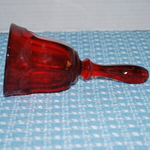 Stunning Amberina Bell, Collectible Red Crystal Bell - Etsy