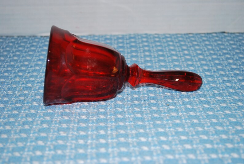 Stunning Amberina Bell Collectible Red Crystal Bell - Etsy