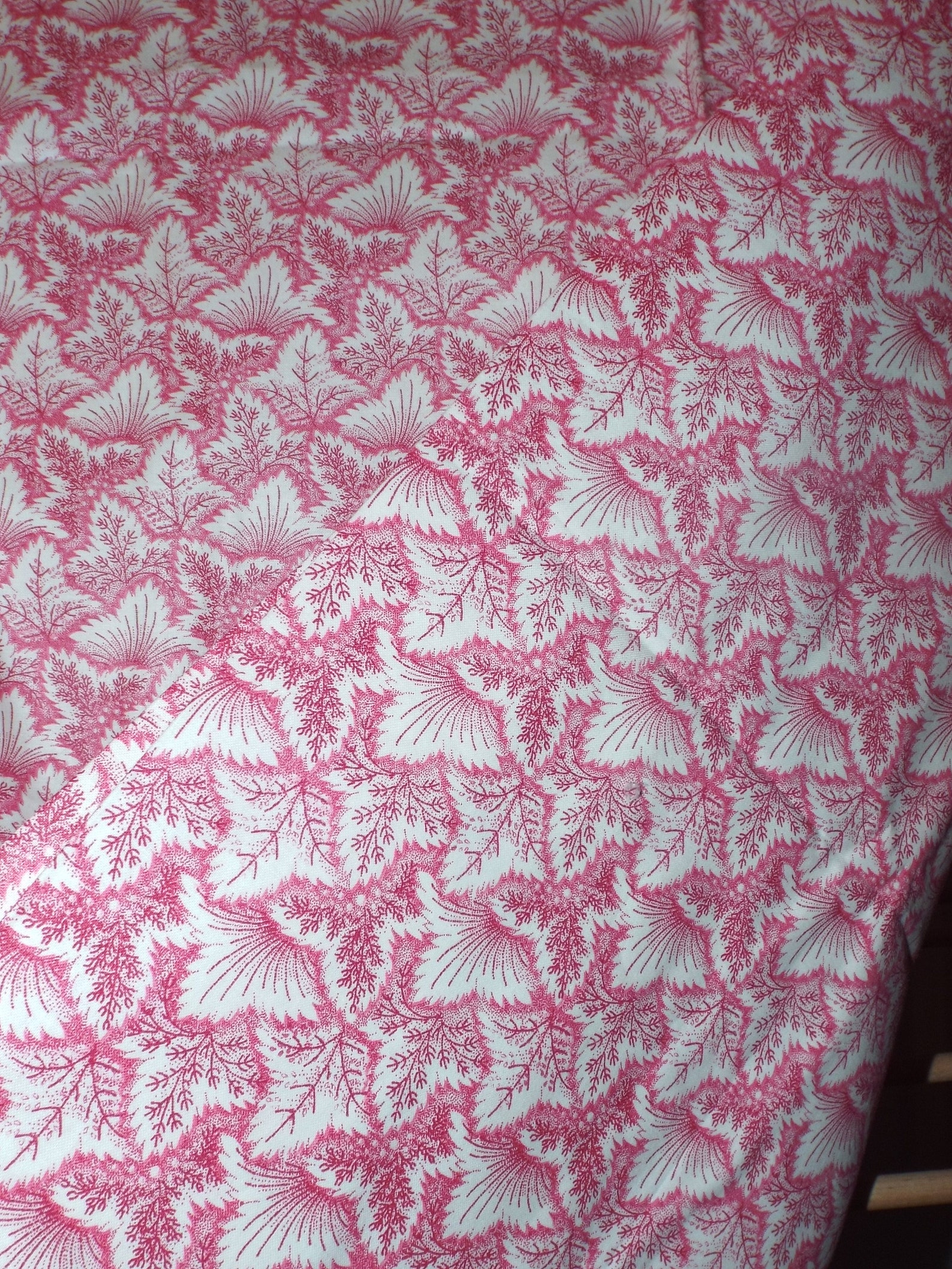 Vintage Calico Corners Fabric Red & White Vintage Fabric - Etsy