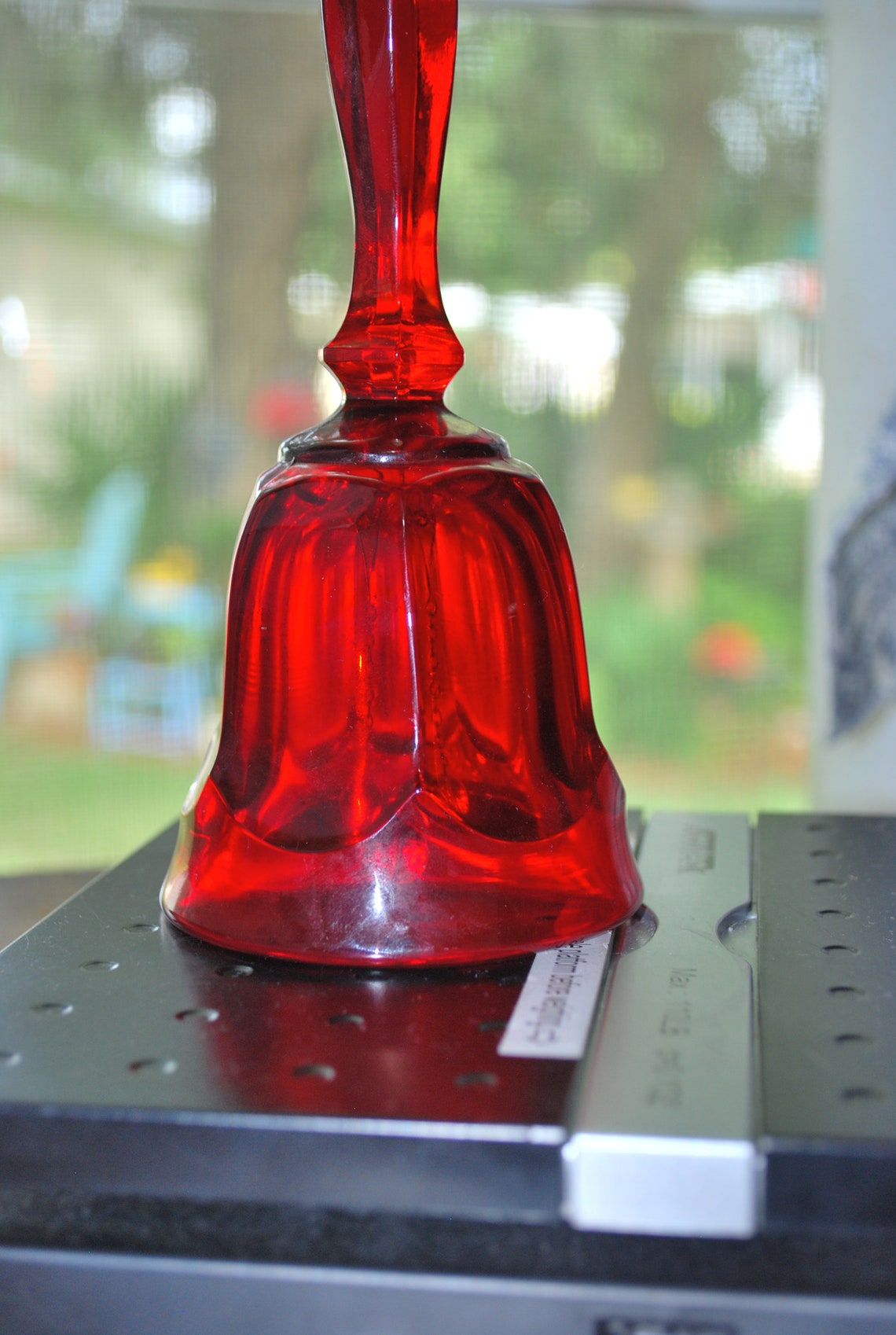 Stunning Amberina Bell Collectible Red Crystal Bell - Etsy