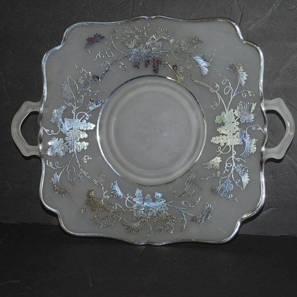 Sterling Silver Overlay on Glass - Etsy