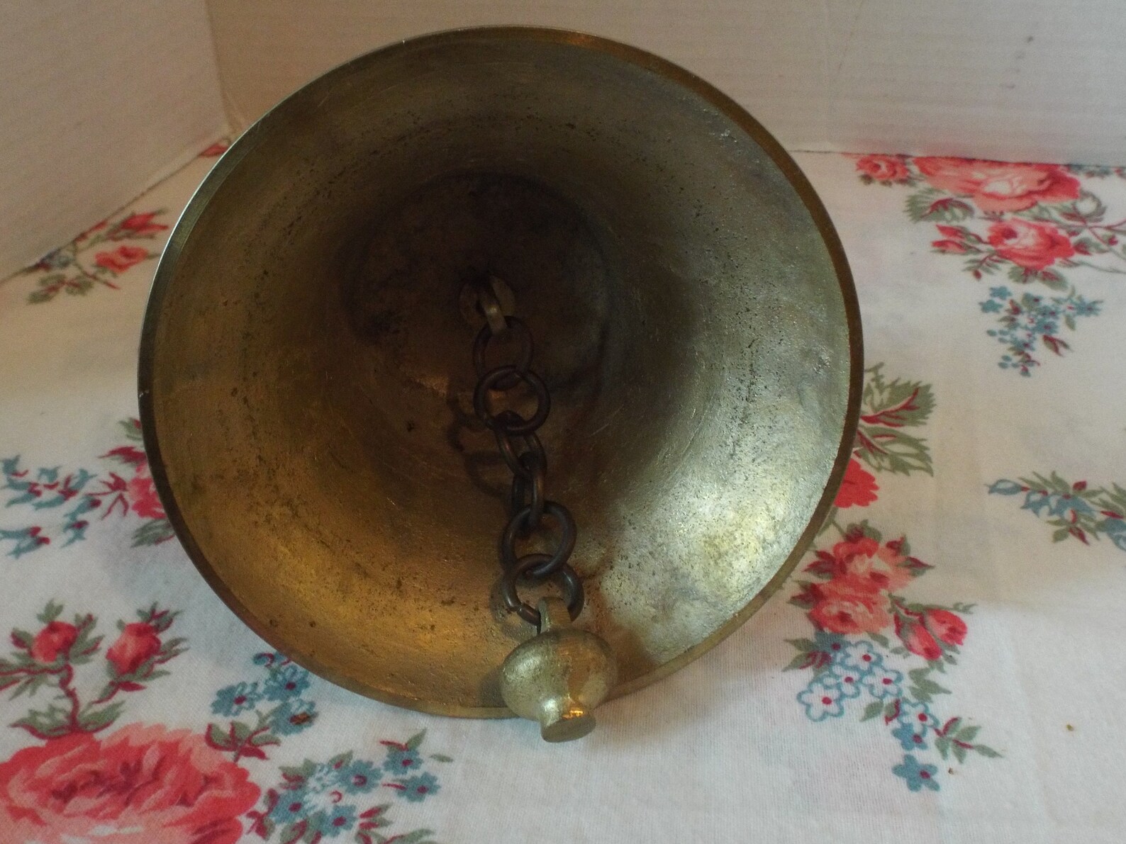 Large Colonial Brass Bell Vintage Brass Bell | Etsy