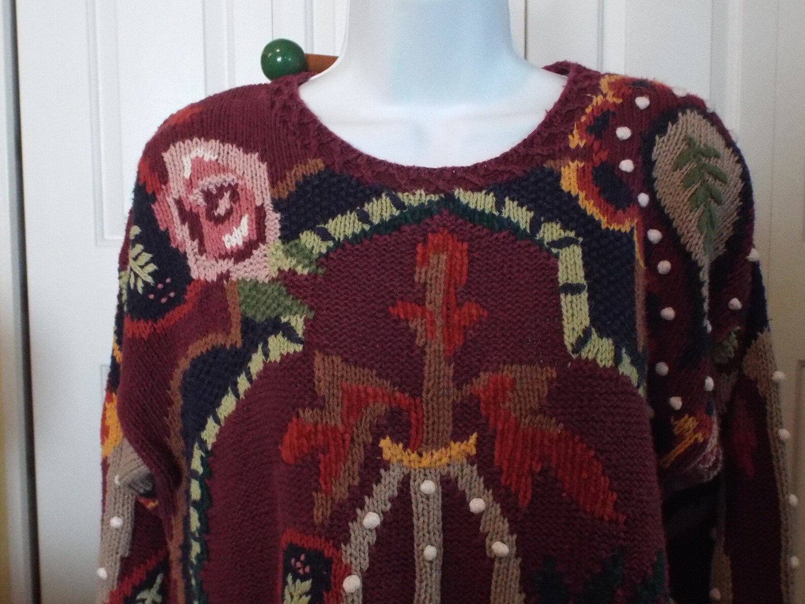 Hand Knitted Sweater Boho Sweater Vintage Boho Sweater - Etsy