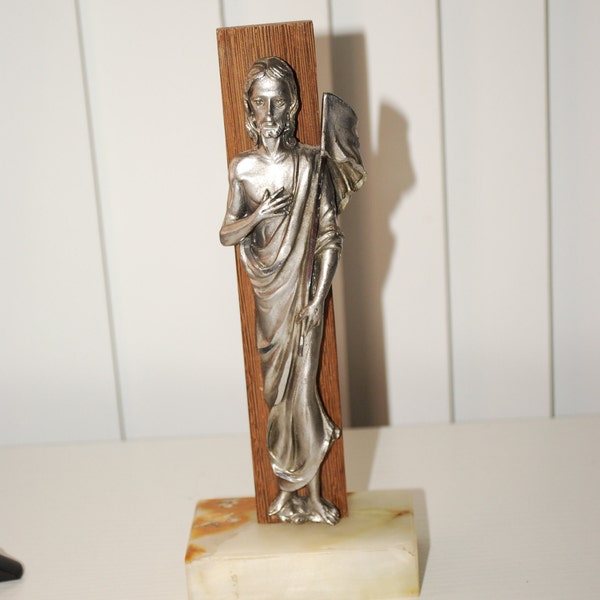 Religious Pewter Statue - Etsy