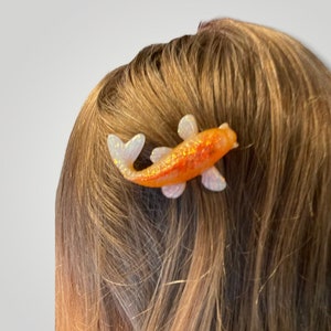 Gold Fishy Hair Clip - Etsy