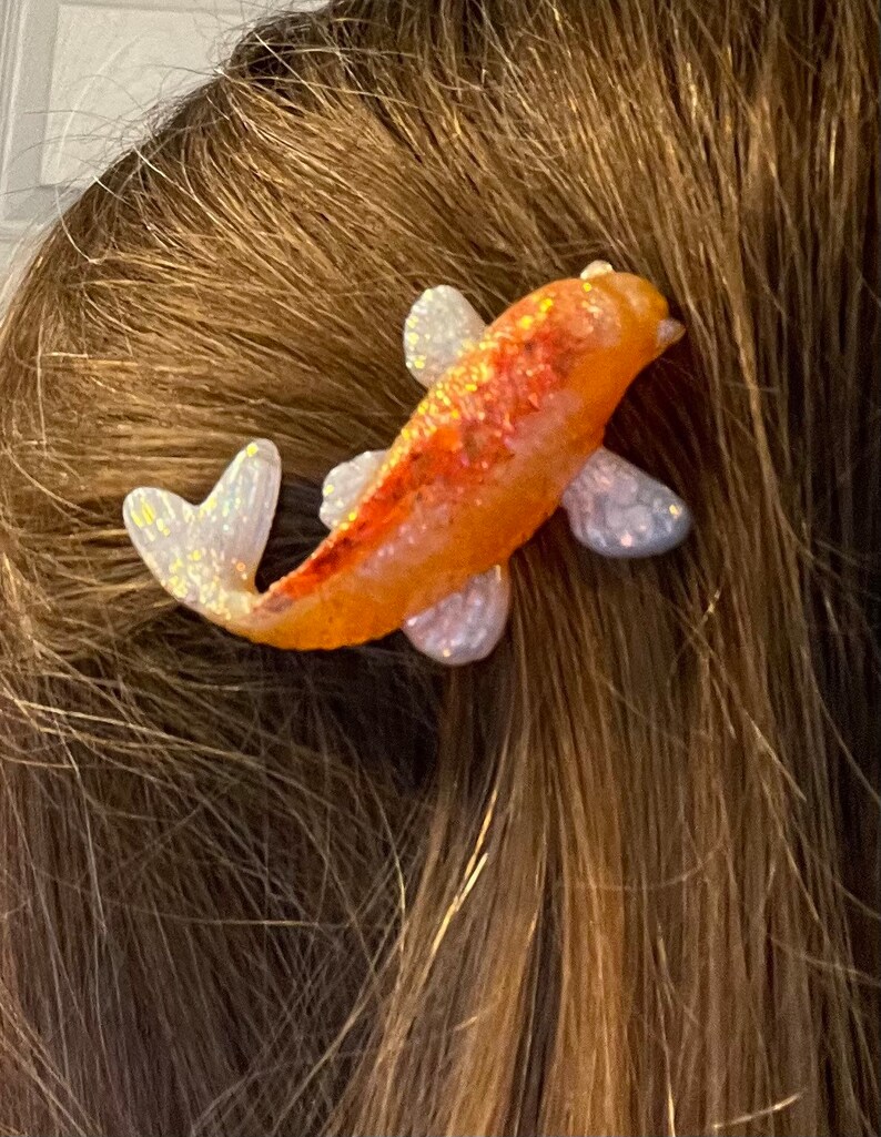 Gold Fishy Hair Clip - Etsy