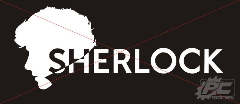 BBC Sherlock Cameo Title Vinyl Decal / Sticker - Etsy