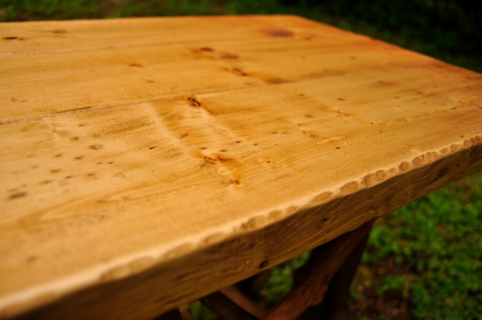 Rustic Wood Handmade End Side Table Log Cabin Furniture by J. Wade FREE ...
