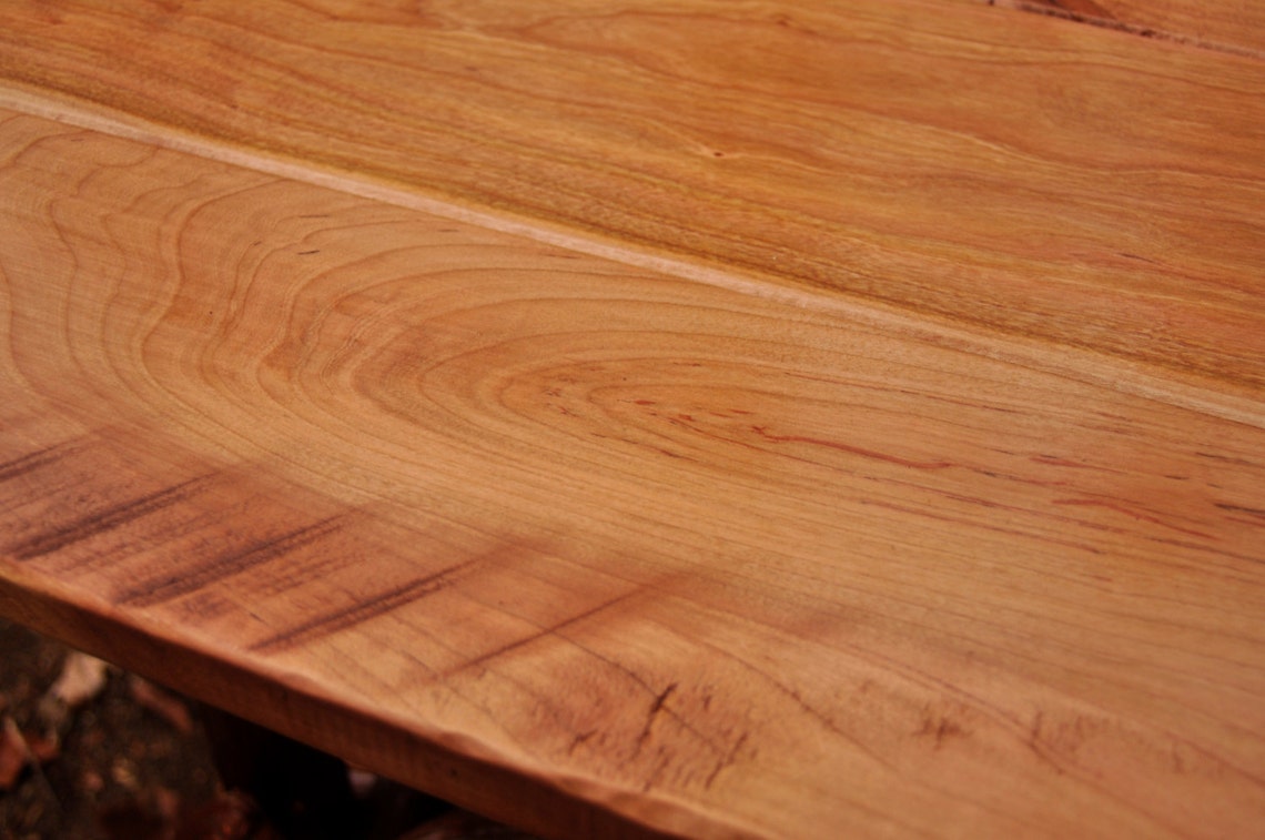 End Table Rustic Cherry Wood Handmade Log Cabin Tiny Tree | Etsy