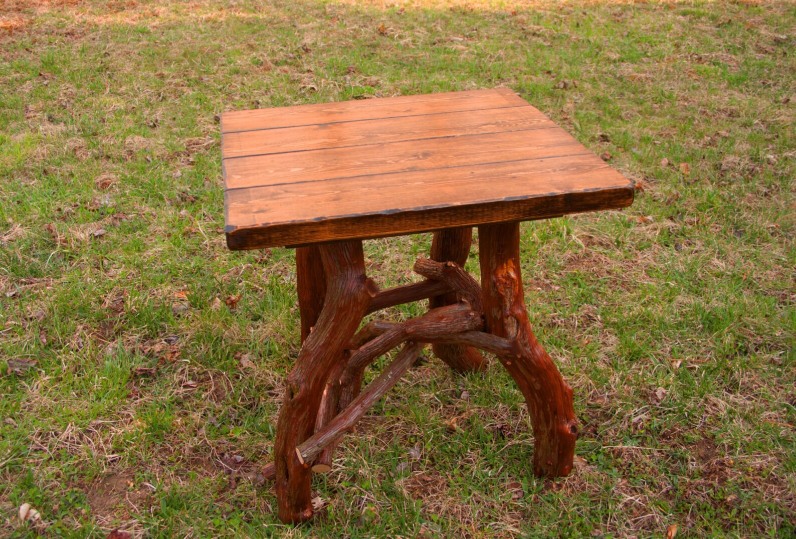 Rustic Handmade Coffee table and End Table set Log Cabin Adirondack ...