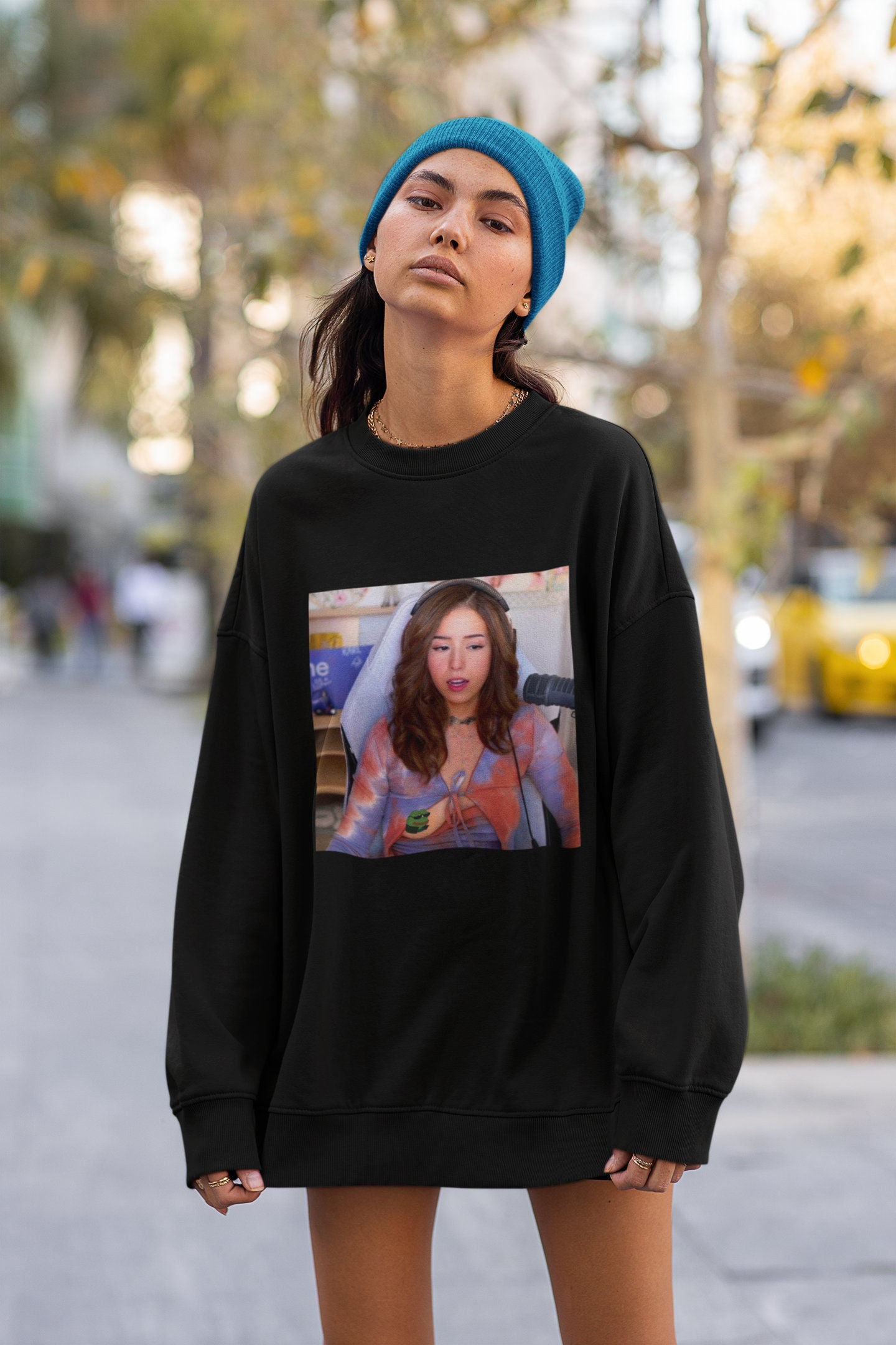 Pokimane Sweatshirt, Pokimane Open Sweatshirt, I Love Poki Designed ...