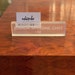 Name Plate Acrylic Business Card Holder Desk Custom Name - Etsy