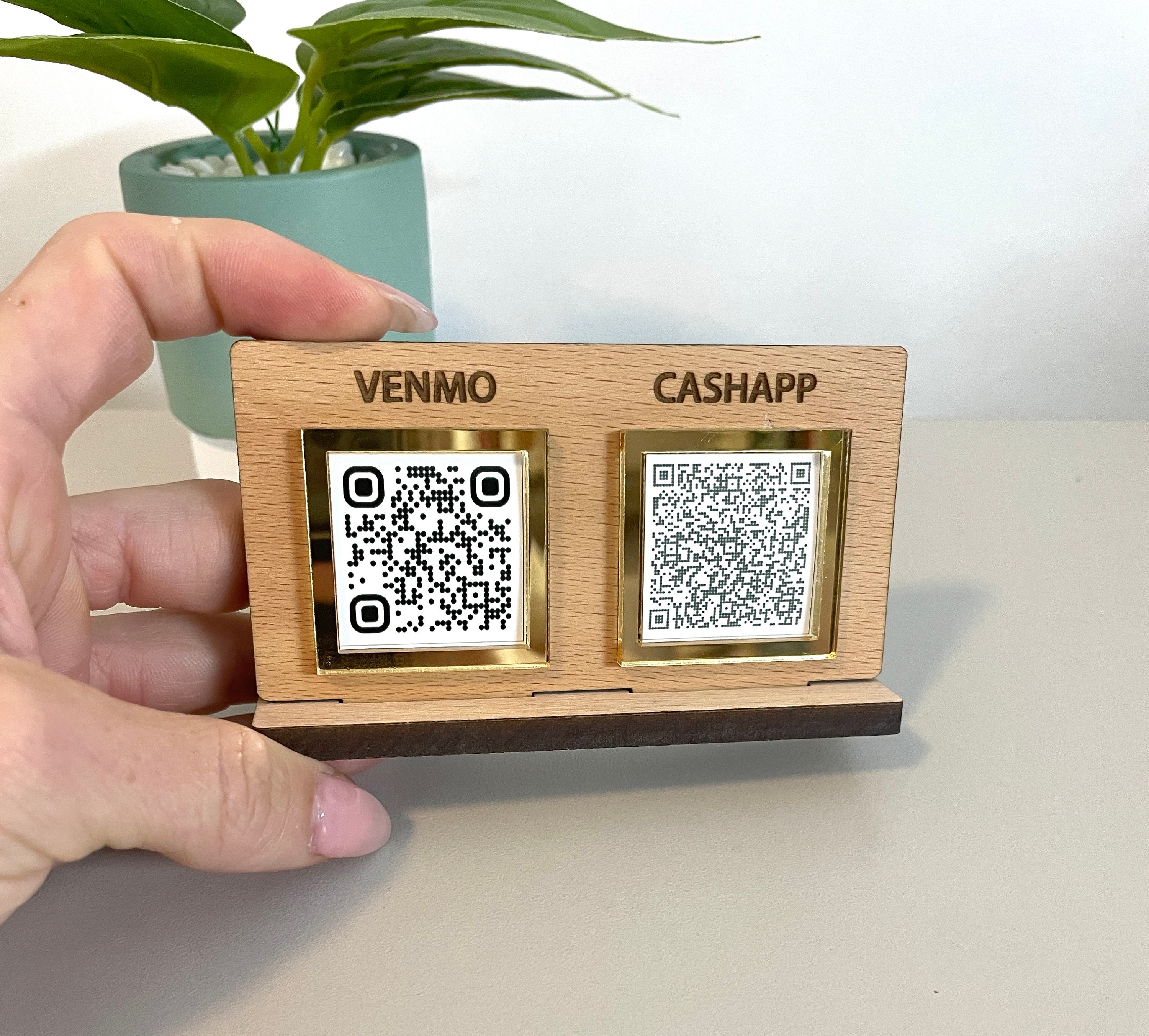 QR Code Sign MINI Wood / Social Media Sign With 1 to 4 Codes - Etsy Canada