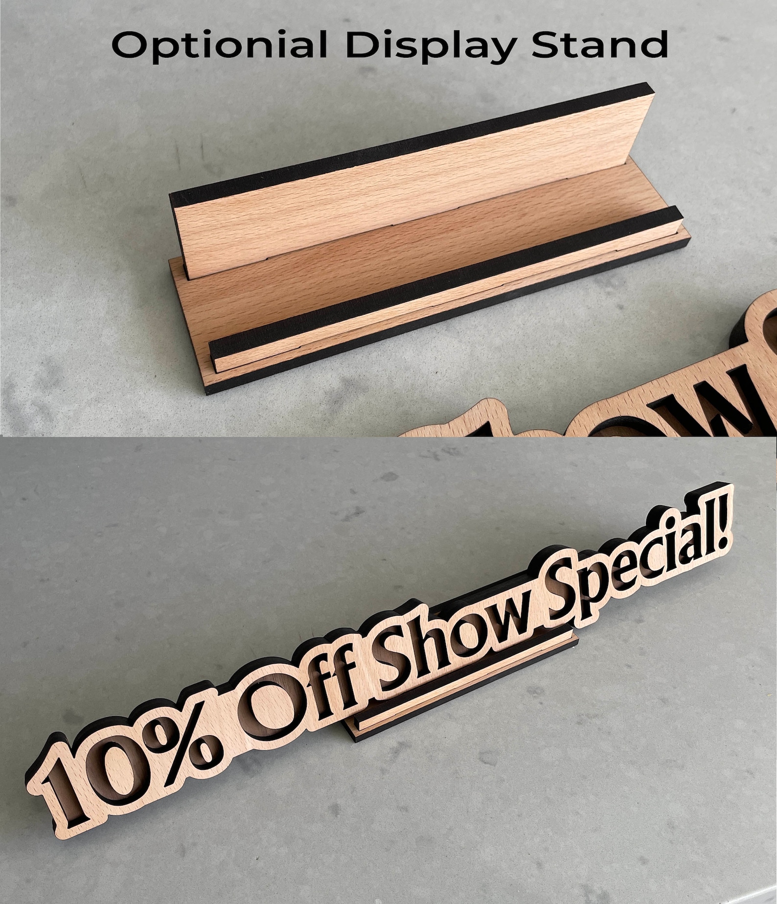 Custom 3D Wood Sign Trade Show Sign Custom Prop Name Sign - Etsy