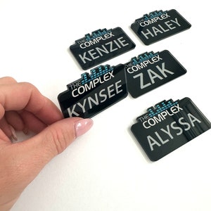 Custom Name Tag With Logo - Etsy