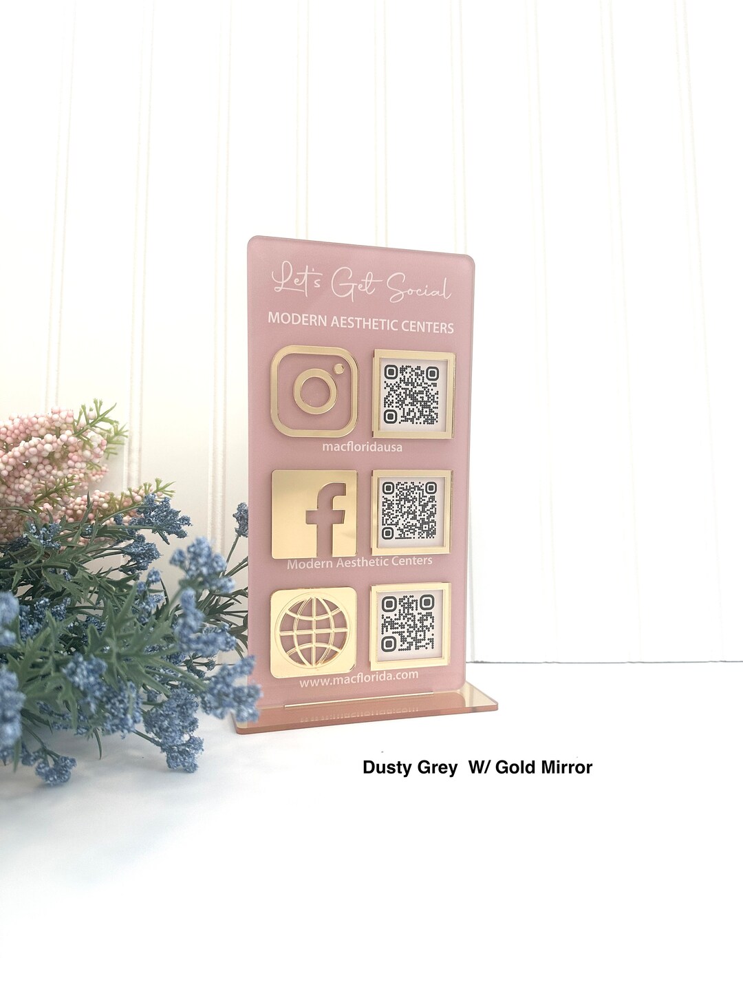 Customizable QR Code Display Sign: Scan to Pay, Connect With Us 4.5x8.7 ...