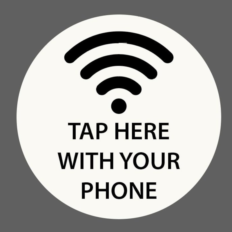 Wifi Nfc Password Sign - Etsy