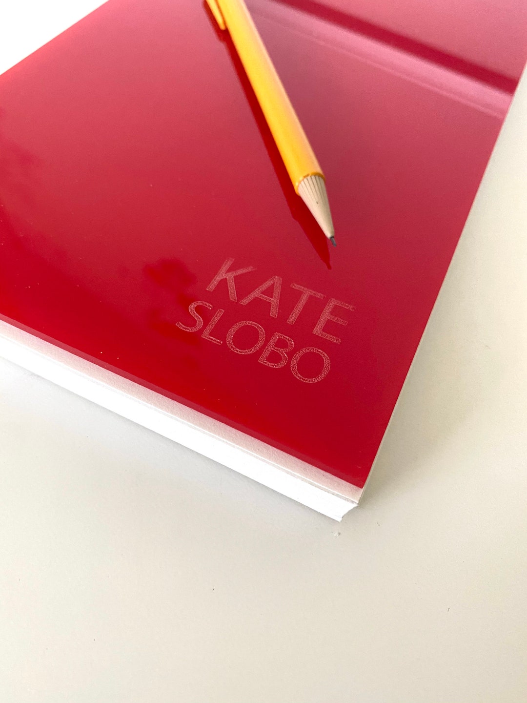 Personalized Artists Sketchbook, Acrylic Cover Sketchpad, Large or ...