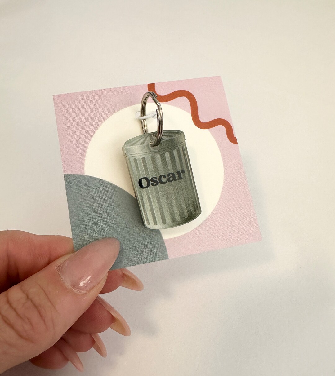 Garbage Can Pet ID Tag: Personalized Acrylic Dog Tag - Etsy
