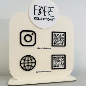 Large QR Code Sign 10x12 Inches - Etsy