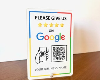 Customized NFC Google Review Sign QR Code - Etsy