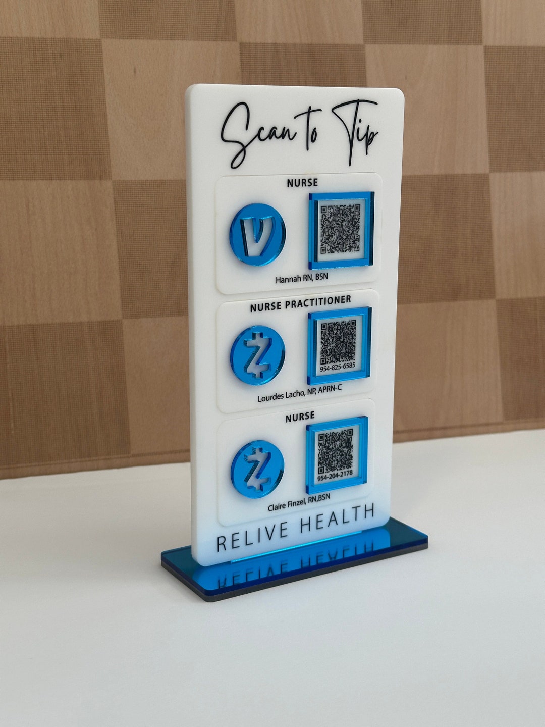 Removable QR Codes Sign, 3 Interchangeable Codes, SIZE 4.5x9 - Etsy