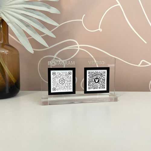 Qr Code Mini Sign Social Media Sign Instagram Sign Scan to - Etsy