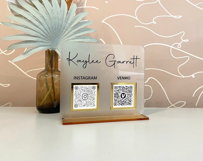 Artist Sign, Self Adhesive, Acrylic Plaque, Personalized Gallery Wall ...