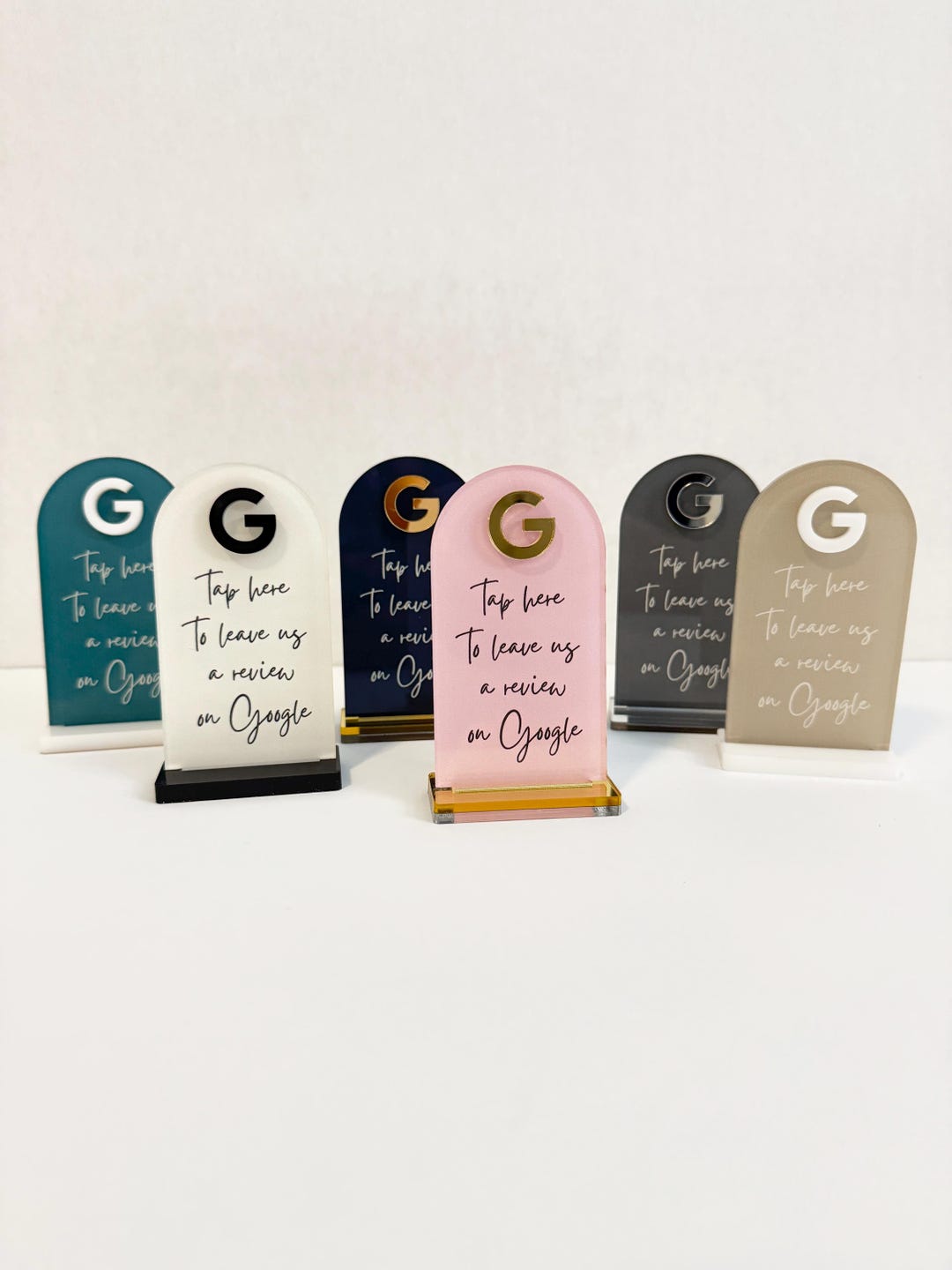 Mini Google Review Sign for Business, Personalized Leave a Review, NFC ...