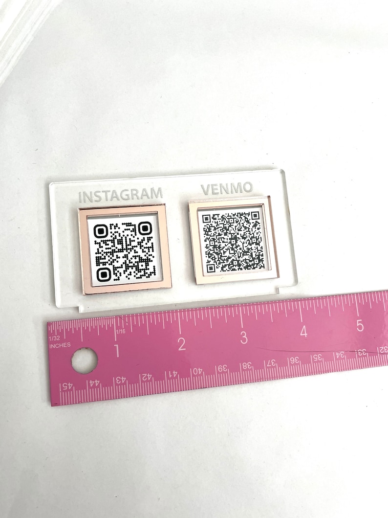 QR Code Sign MINI / Social Media Sign Single With 1 to 4 Codes - Etsy