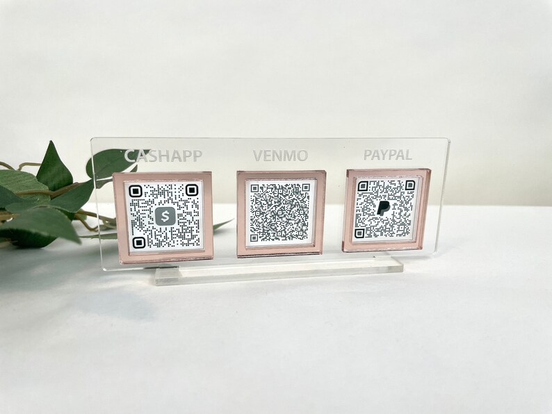 QR Code Sign MINI / Social Media Sign Single With 1 to 4 Codes - Etsy