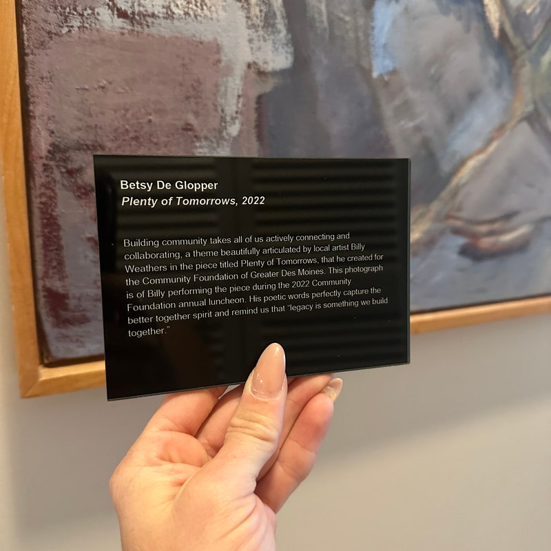 Custom Museum Plaque - Etsy