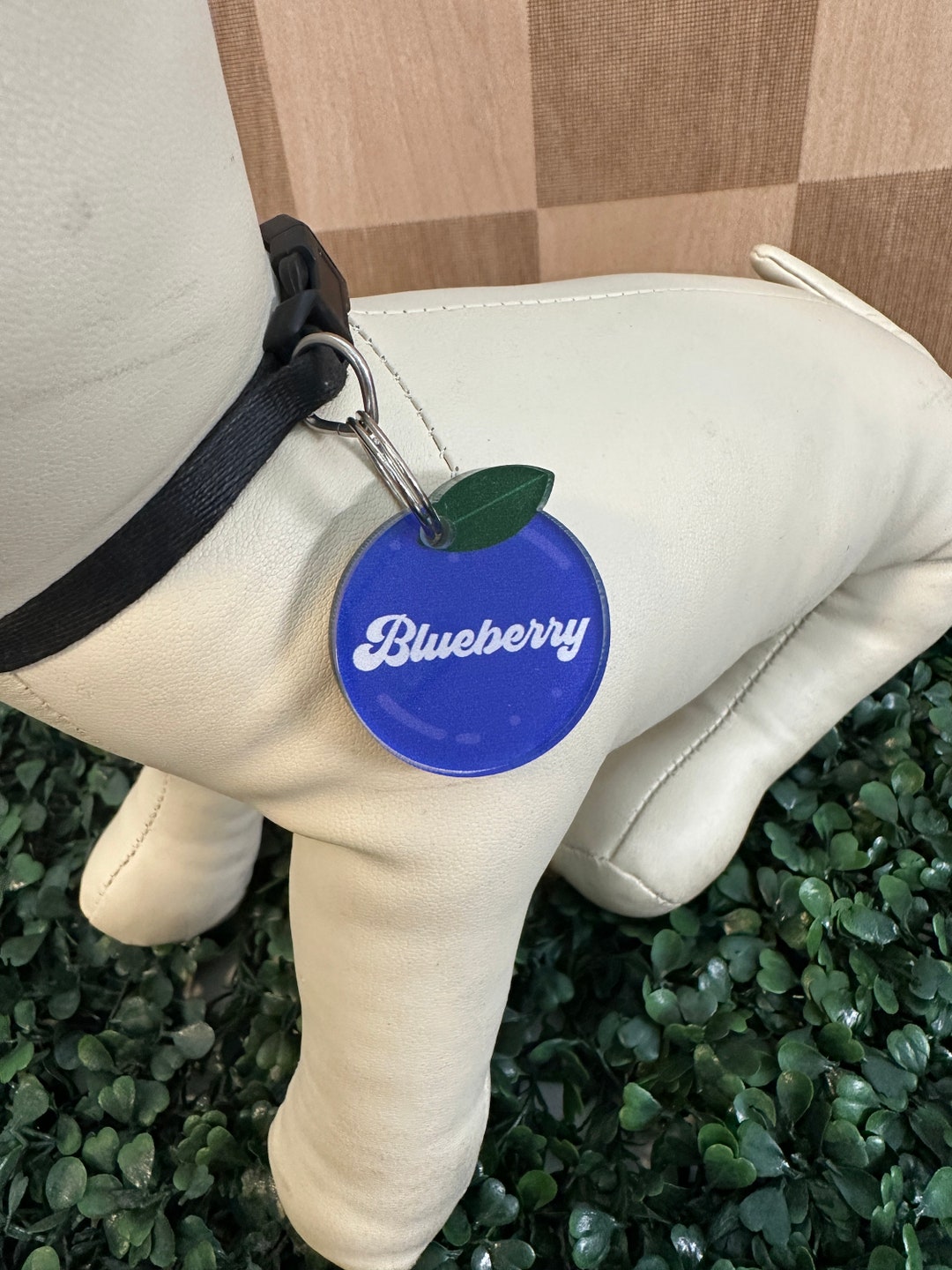 Blueberry Dog Tag: Custom Acrylic Pet ID Tag - Etsy