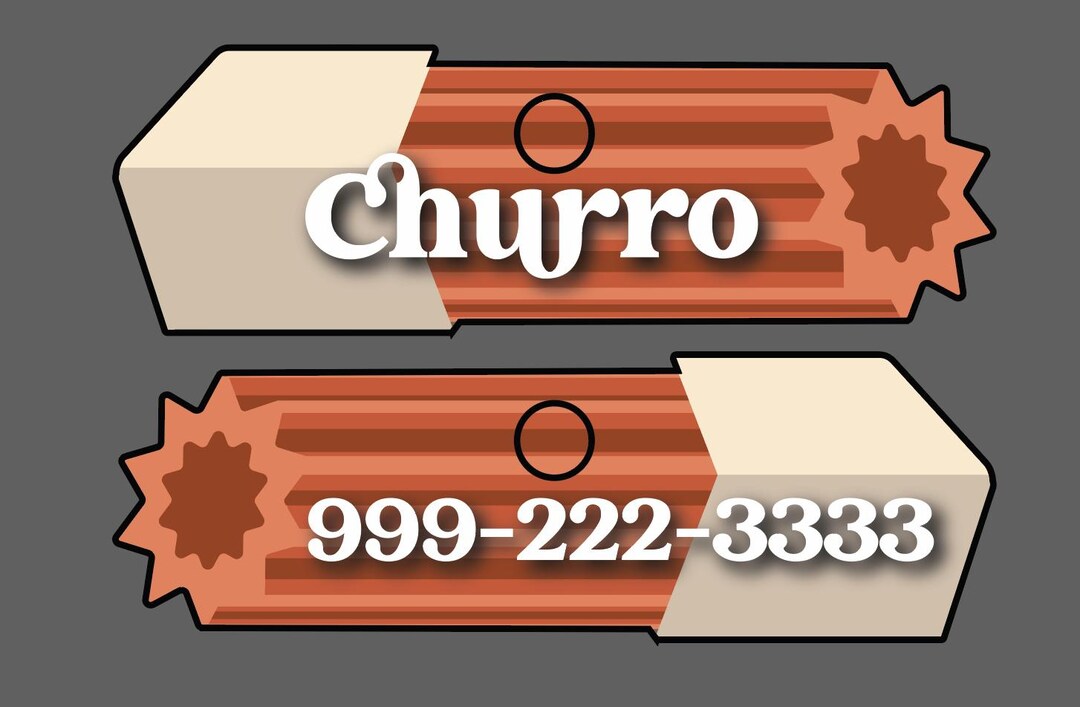 Churro Dog Tag: Personalized Pet ID Tag - Etsy