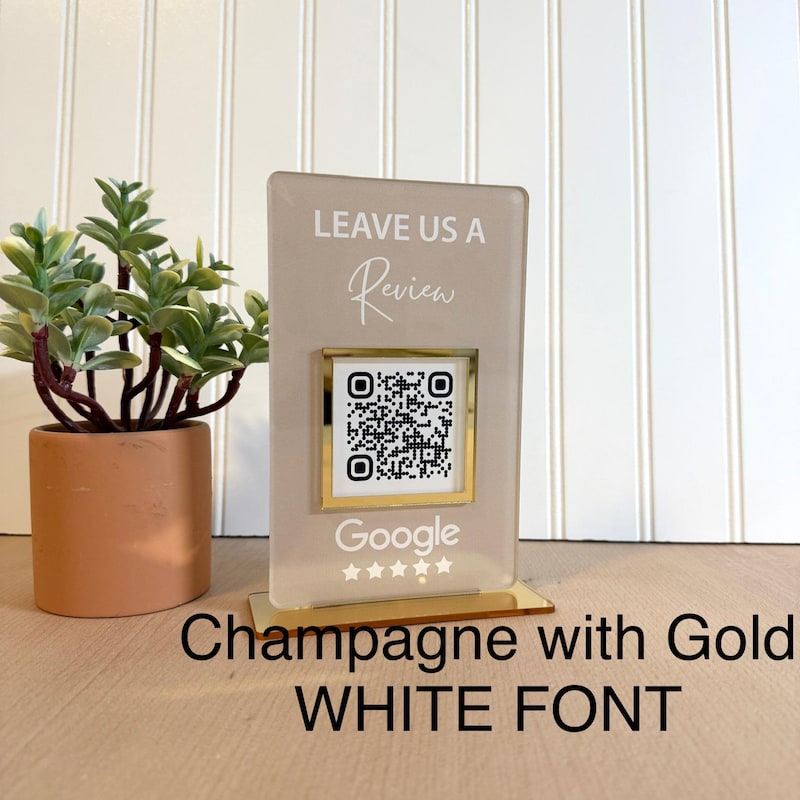 Qr Code Plaque for Tips - Etsy