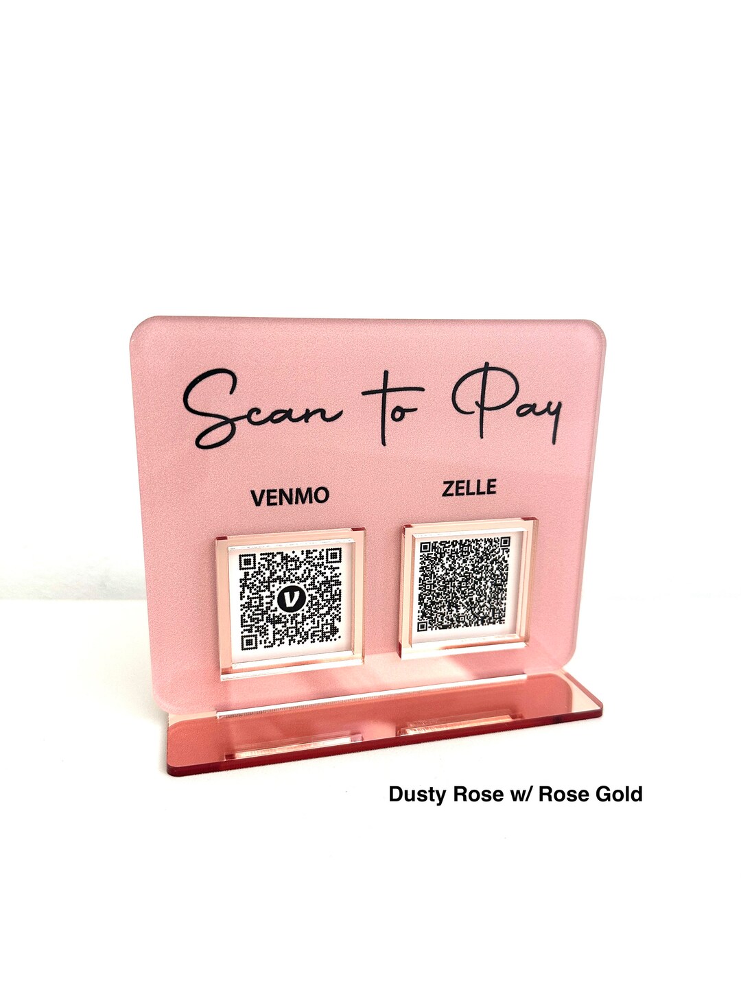 QR Code / 2 Codes / Social Media Sign / QR Code Sign / SIZE 4.5x5.25 - Etsy