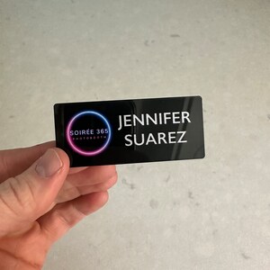 Custom Name Tag With Logo - Etsy
