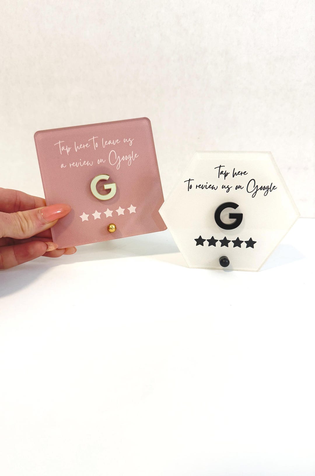 Google Review Sign for Business, Personalized Leave a Review, NFC Tap ...